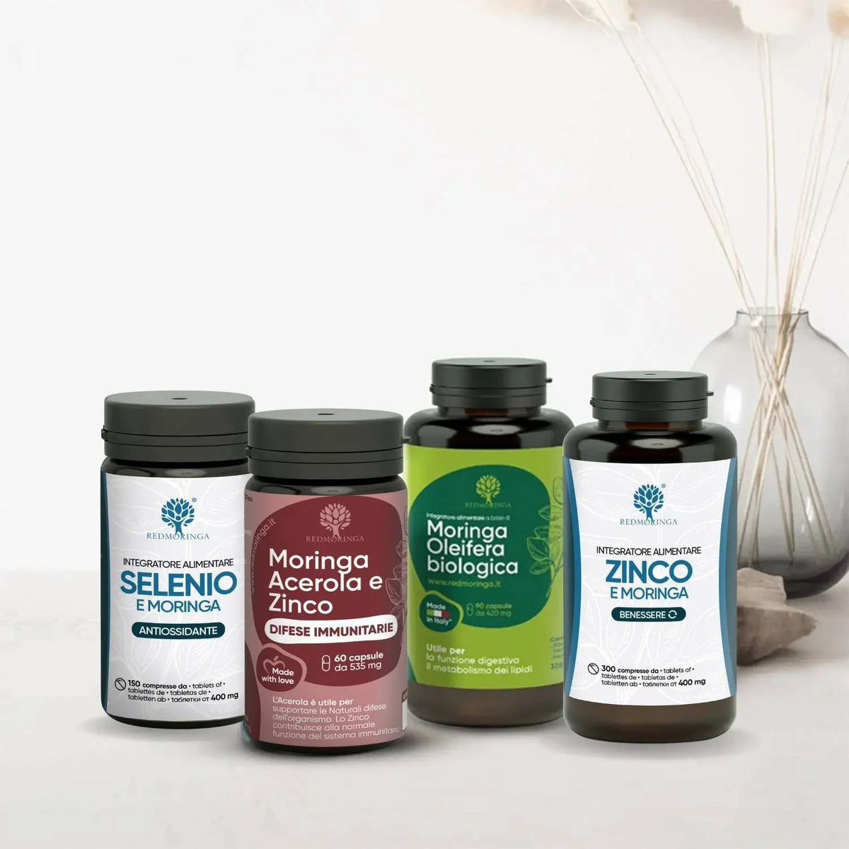 IMMUNITARY DEFENSES Treatment - Zinc Selenium Vitamin C Moringa — RedMoringa